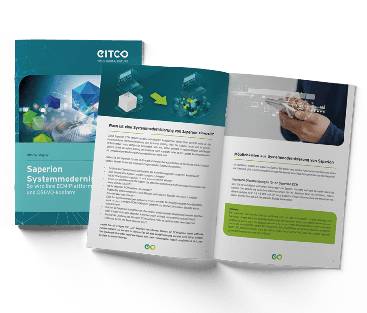 Kostenloses White Paper | Saperion-Systemmodernisierung | jetzt lesen